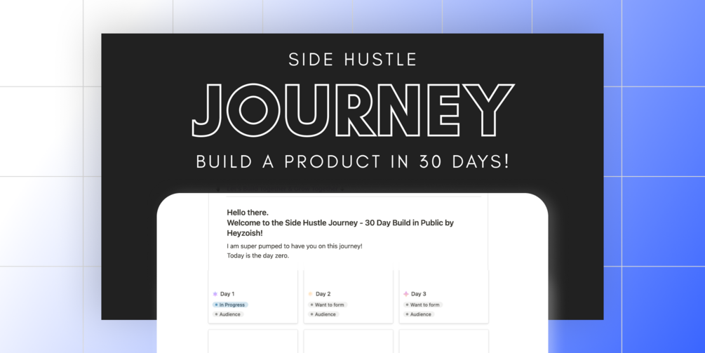 Side Hustle Journey