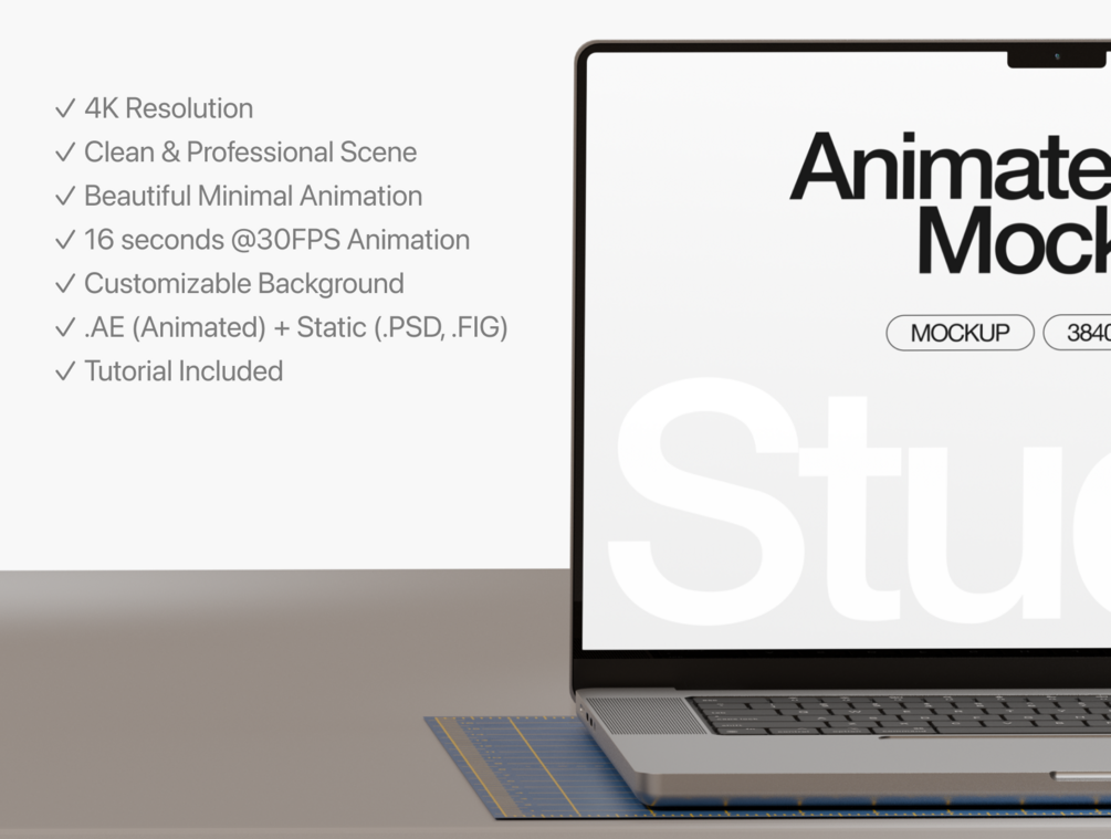 Macbook Pro Animated Mockup