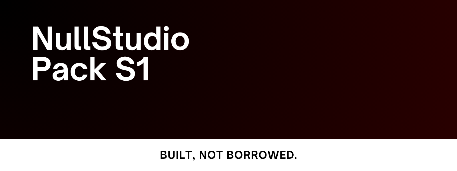 Introducing NULL PACK - NullStudio