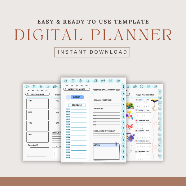 Professional Digital Planner 2025