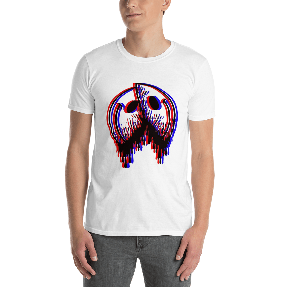 SMILEY VIP White/RedGlitch T-shirt