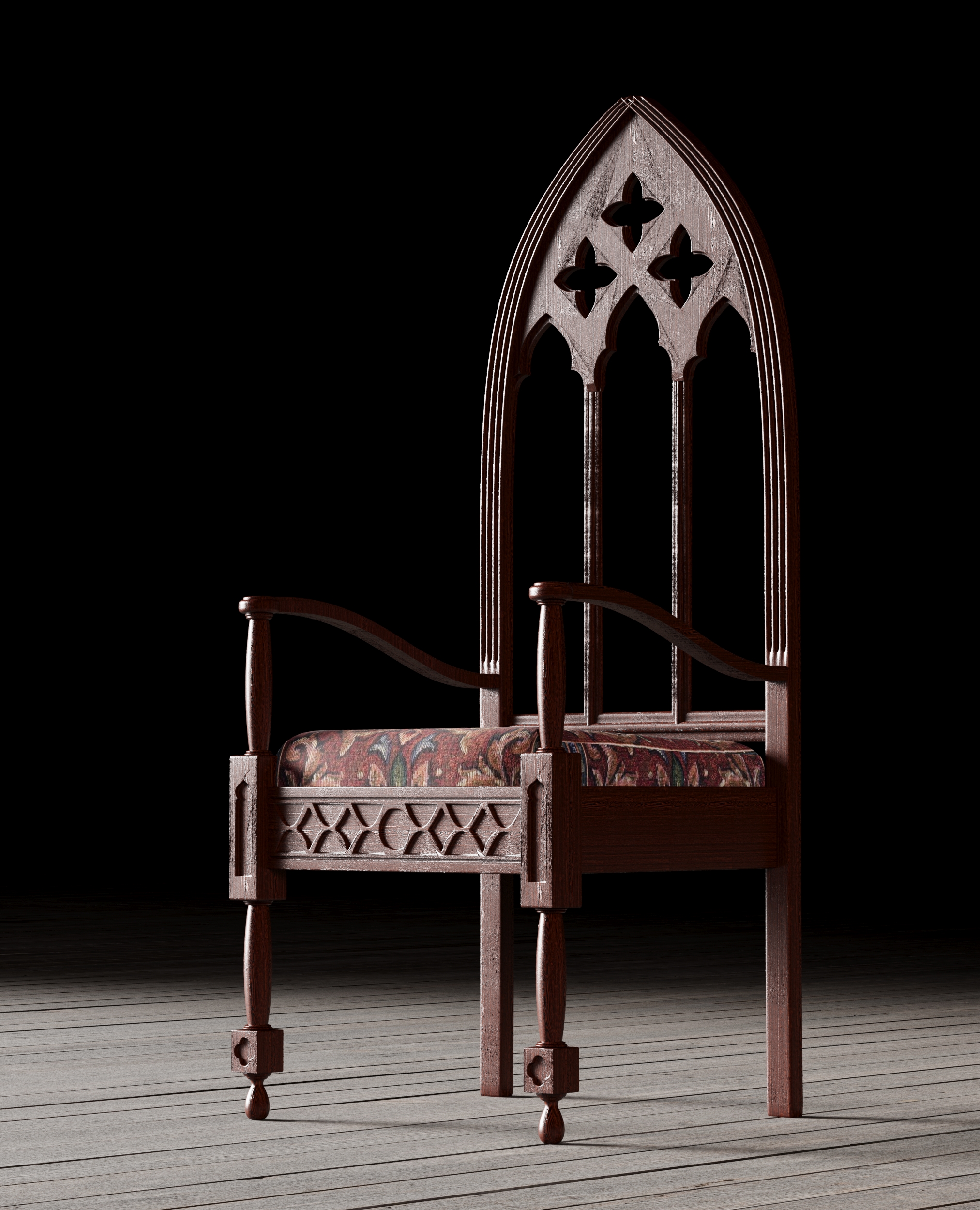 Gothic Chair 3D Model
