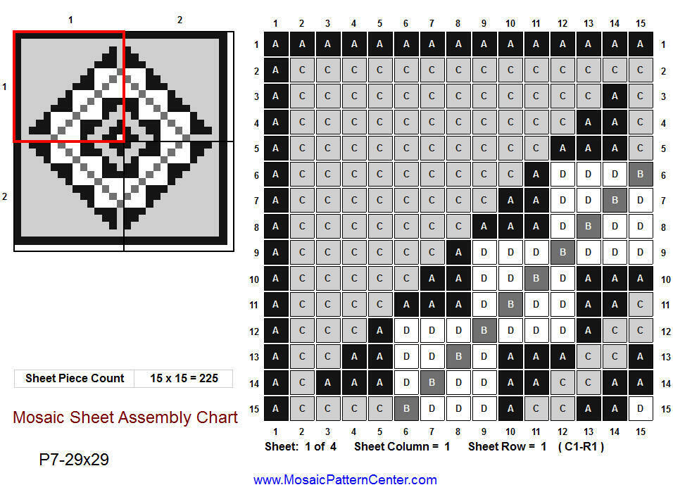 P7-29x29 Mosaic Pattern Guide