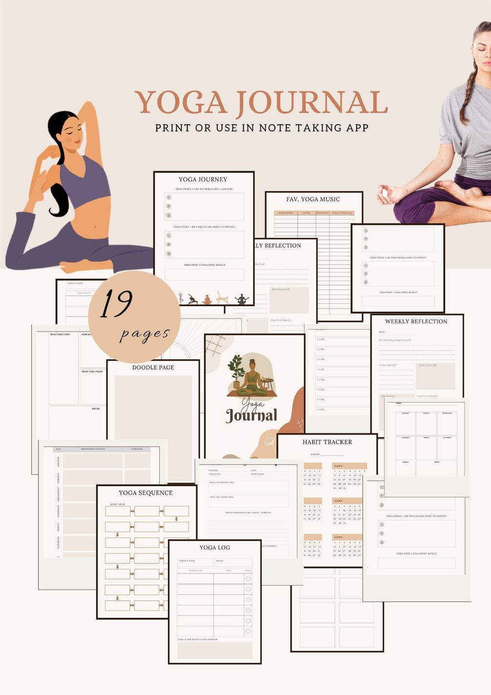 YOGA JOURNAL | PRINTABLE YOGA PLANNER