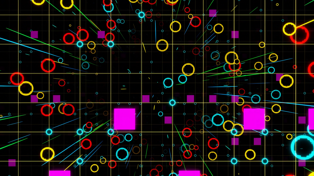 🤟 Background Video VJ Loops 4K Infinite Colorful Neon Mesh 3640 x 2160