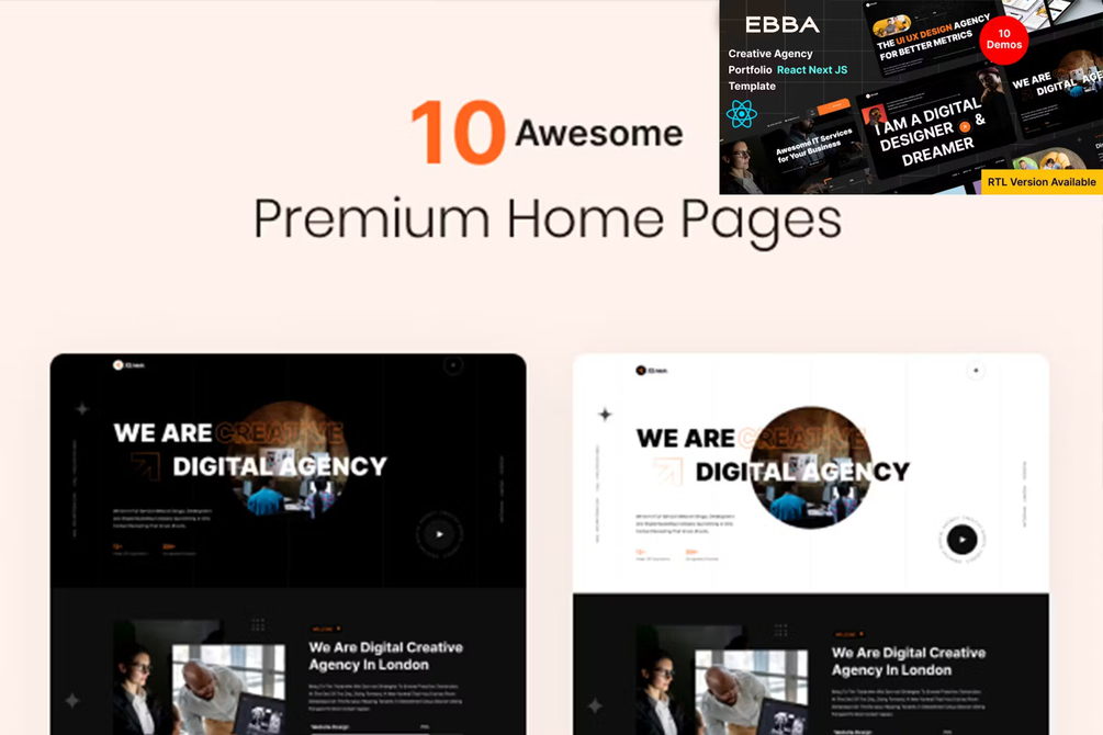 Website Landing Pages template full pack 75 Pages