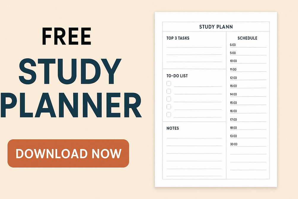 Free Student Study Planne