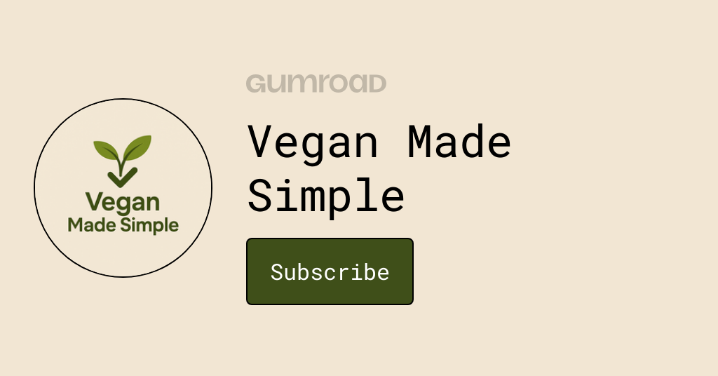 Vegan Made Simple