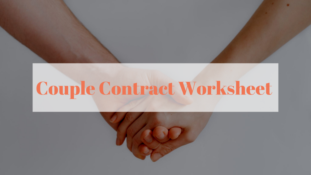 The Couple Contract Worksheet