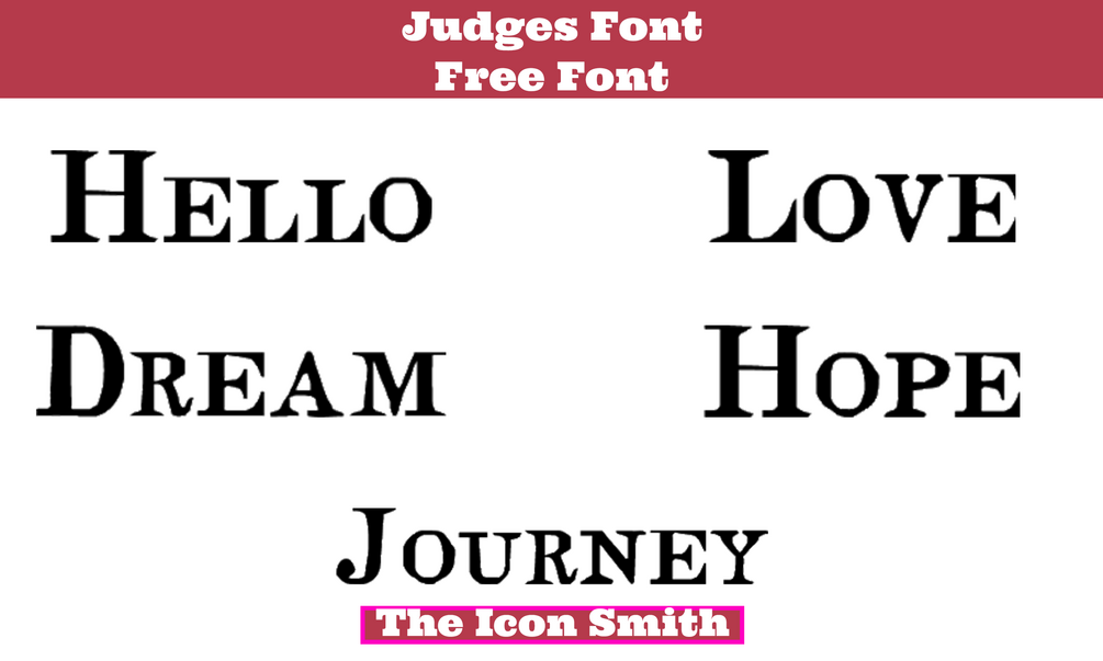 Free Judges Font F15036