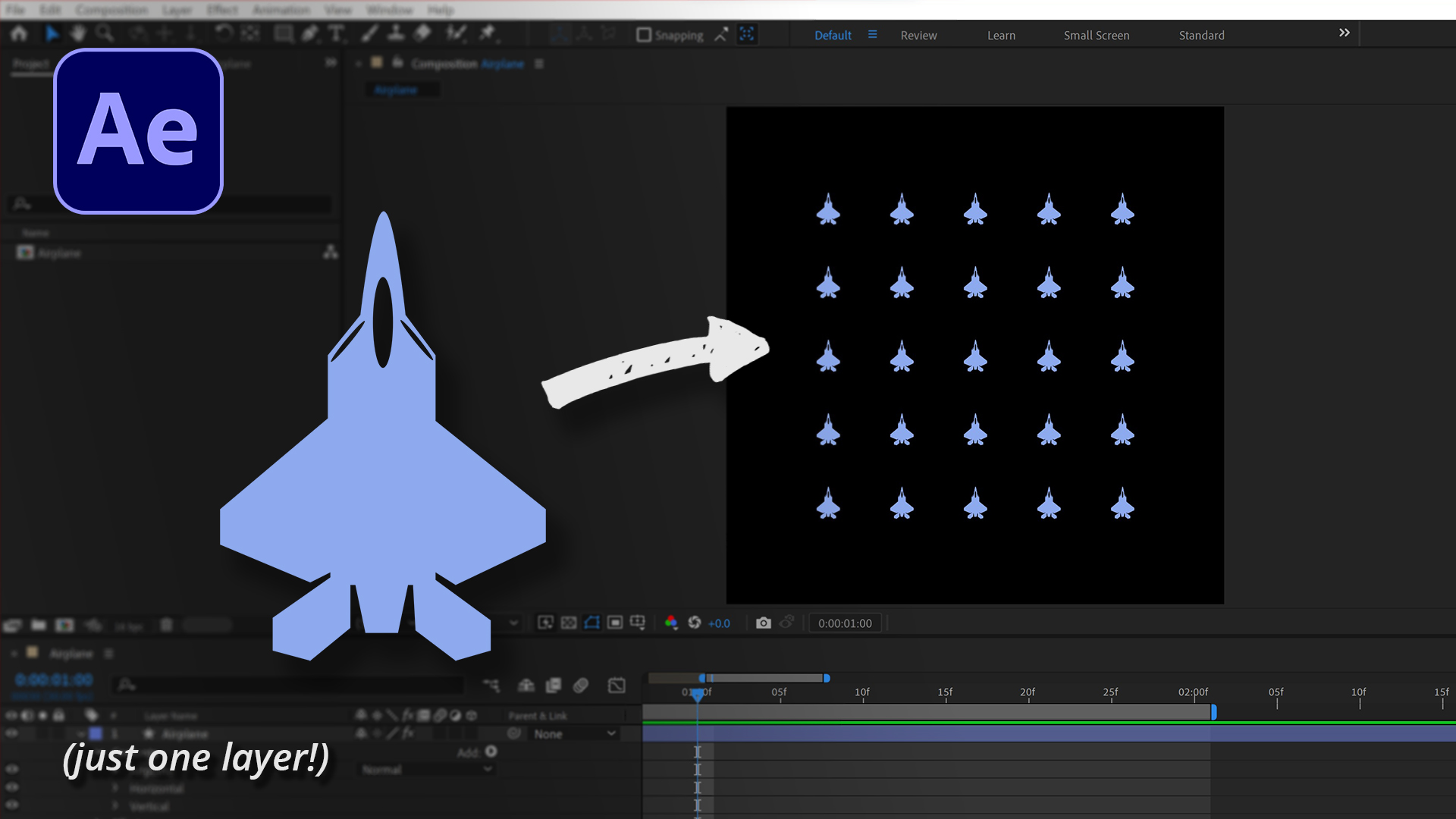 Create a Grid of Shapes (with 1 Layer) in After Effects - Boone Loves Video