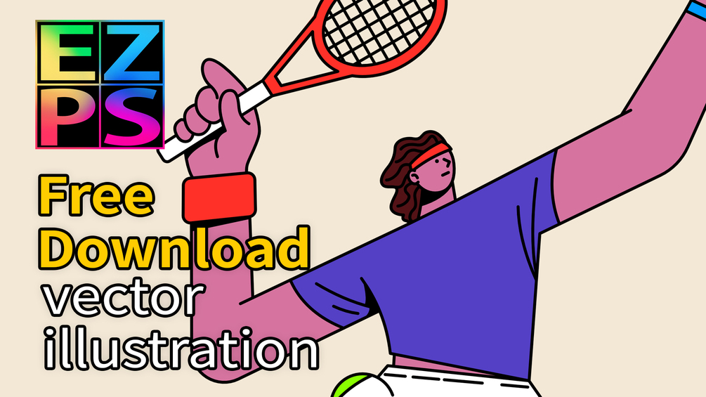 Free Vector Roger Federer simple Character illustration