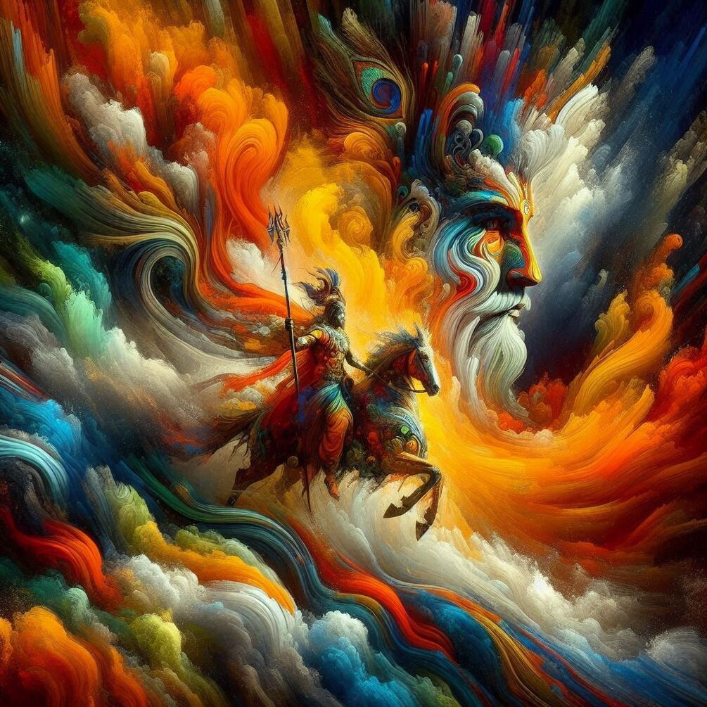 Divine Abstract Expression Images of Gods 🌿