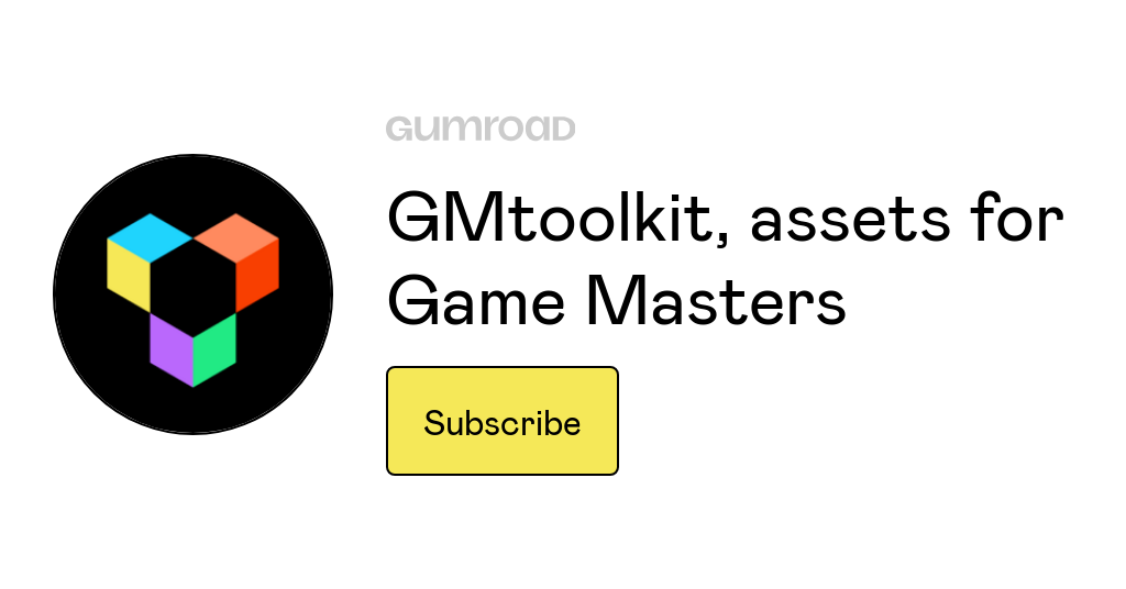 GMtoolkit, assets for Game Masters