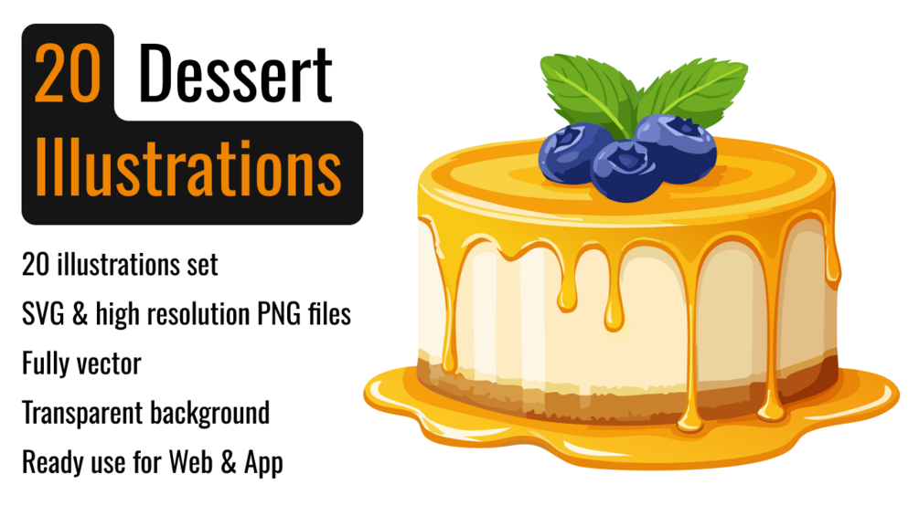 Dessert Illustrations Pack