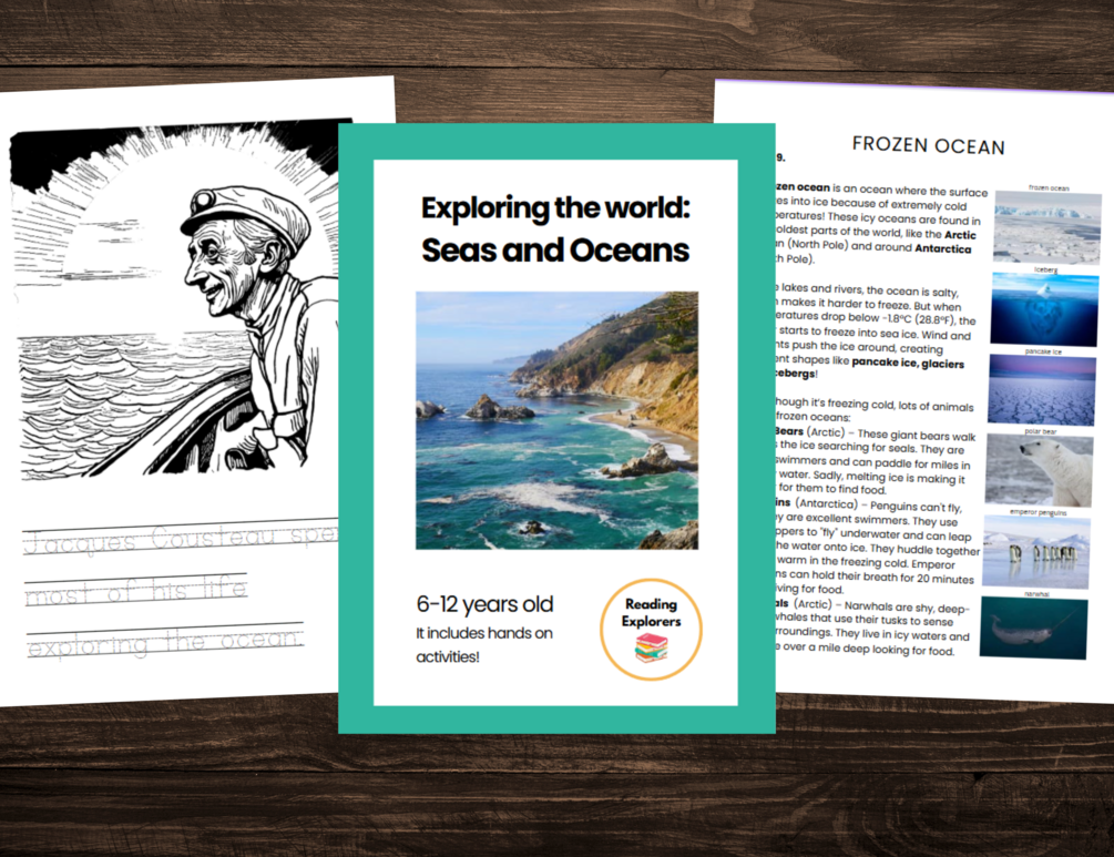 Seas and Oceans | Geography (and Science) Unit Study | 6-12 years old ...