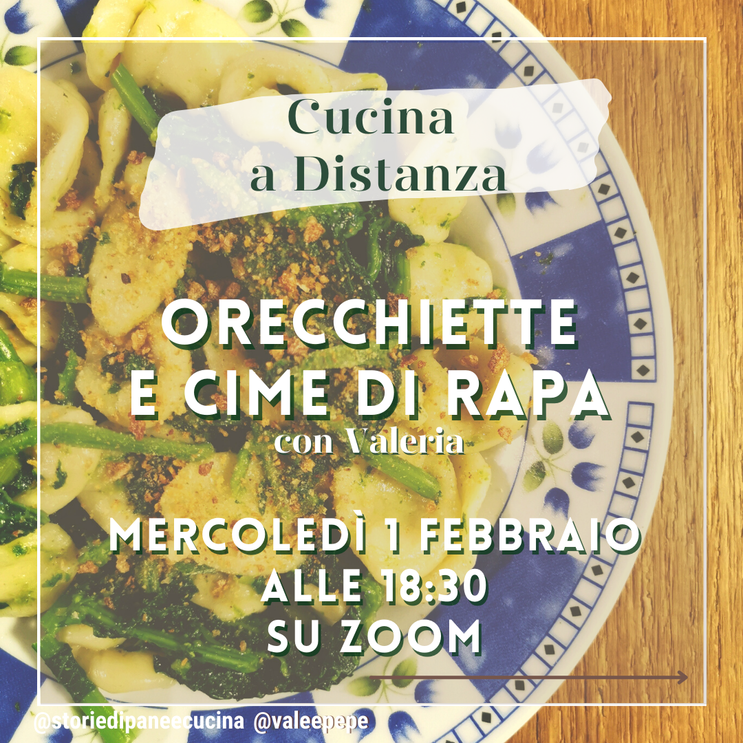 Cucina a Distanza - Orecchiette e cime di rapa 🥬