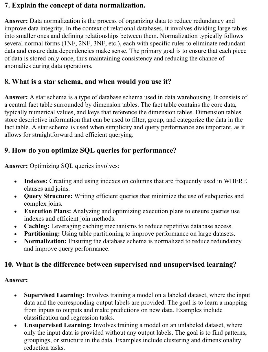 6 PDFs containing ALL Types of Most Asked Interview Q&A (Scenario-Based, Technical-Based ...