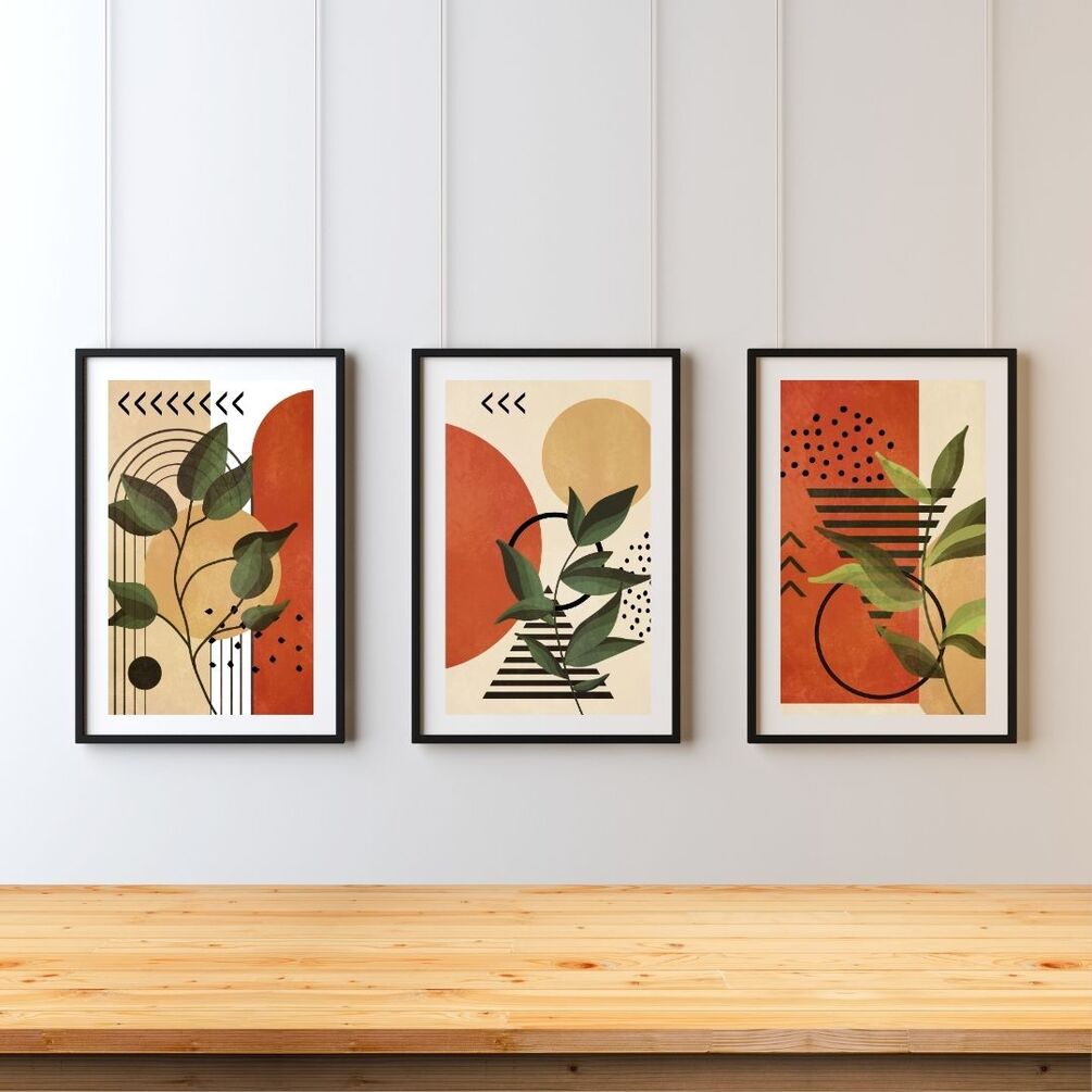 Boho abstract wall art