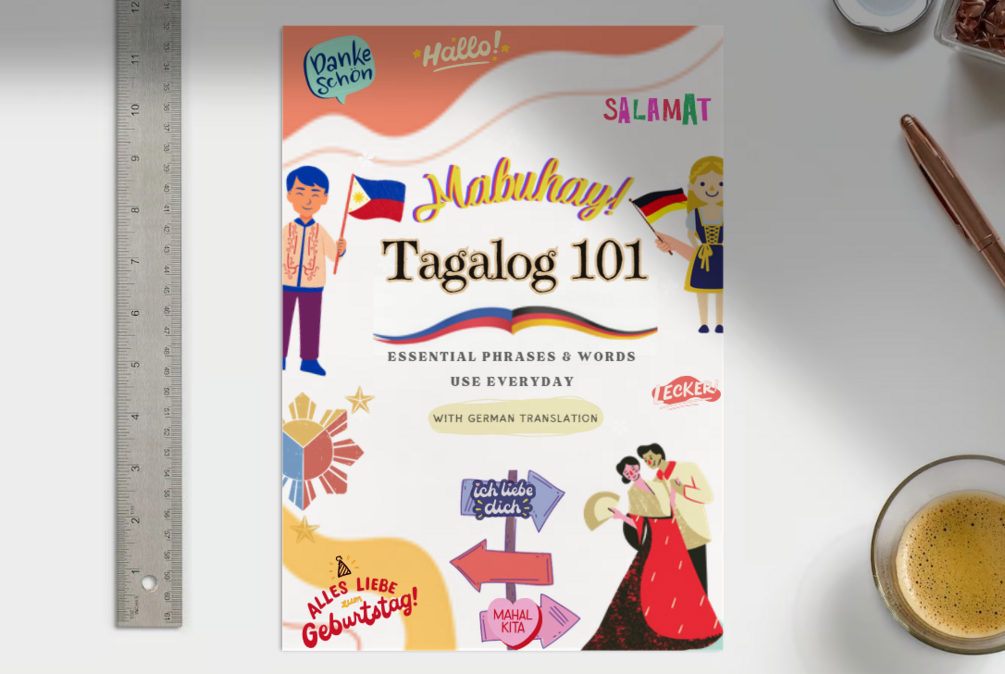 Tagalog 101 (Essential Phrases & Words) with German translated
