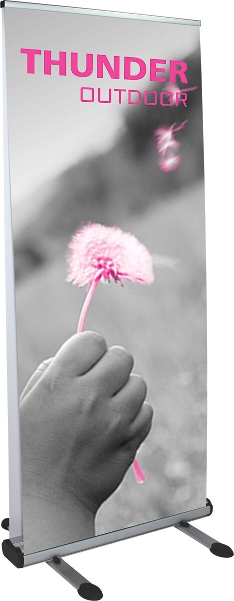 Thunder Retractable Outdoor Banner Stand - A Fantastic Trade Show Display
