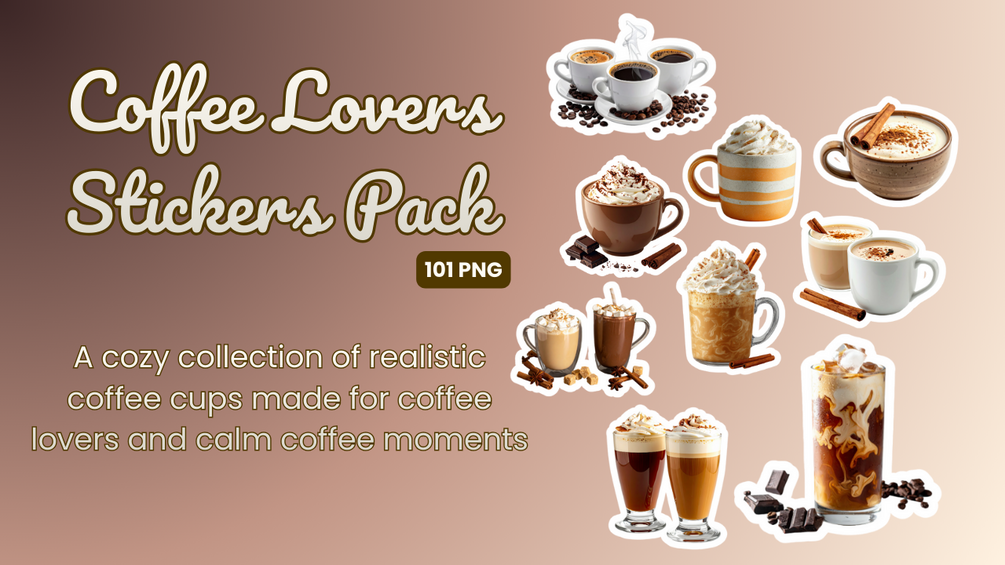 Coffee Lovers Sticker Pack (101 Stickers)