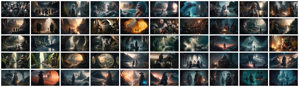 Desktop Wallpaper Pack, Fantasy, Sentient Creatures 1, containing 50 ...