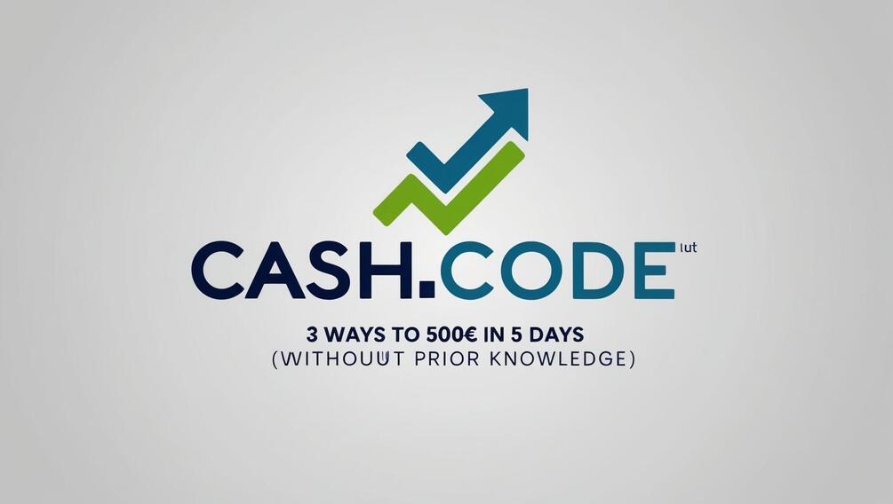 CashCode – 3 Wege zu 500€ in 5 Tagen (ohne Vorwissen)