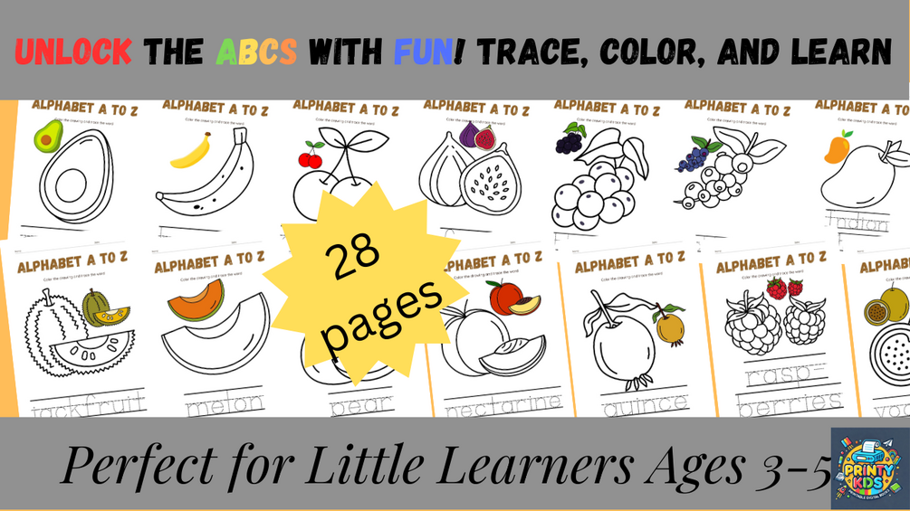 ABC Adventures: Trace, Color, and Learn!