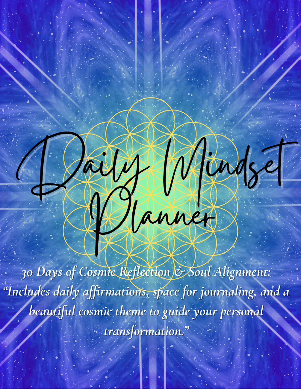 Daily Mindset Planner – A 30-Day Cosmic Journal for Self-Reflection ...