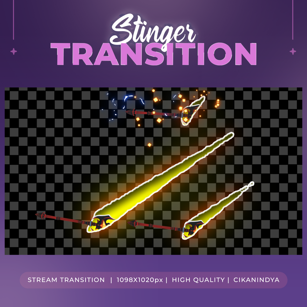 Lightning Spear Stinger | Blazing Yellow Lance Transition | Epic VFX ...