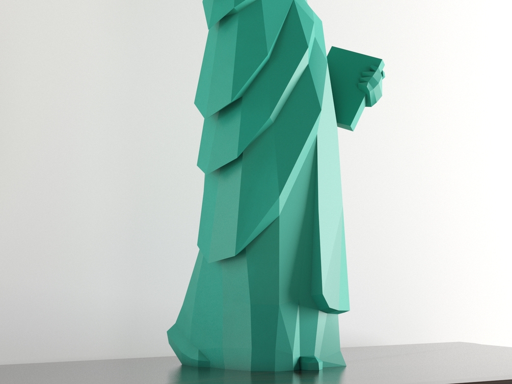 Statue of Liberty papercraft PDF DIY template DXF cameo