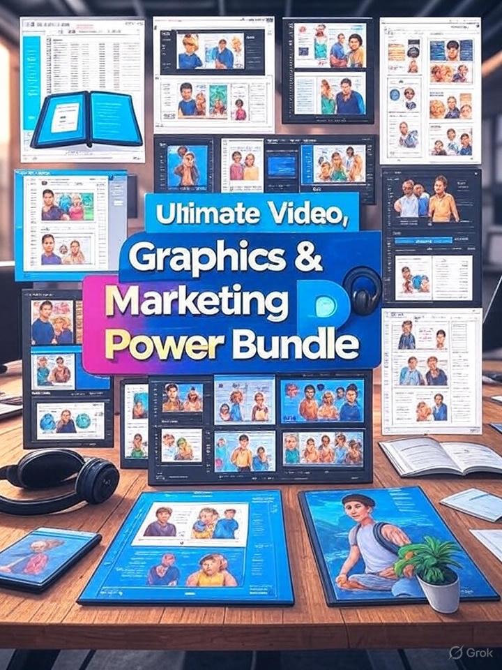 The Ultimate Video, Graphics & Marketing Power Bundle