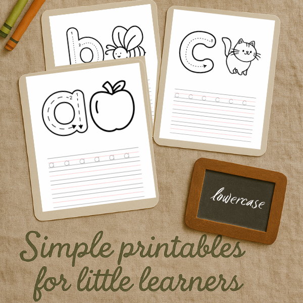 Lowercase Alphabet Activity Worksheets
