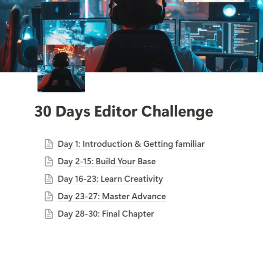 30-Day Editing Challenge
