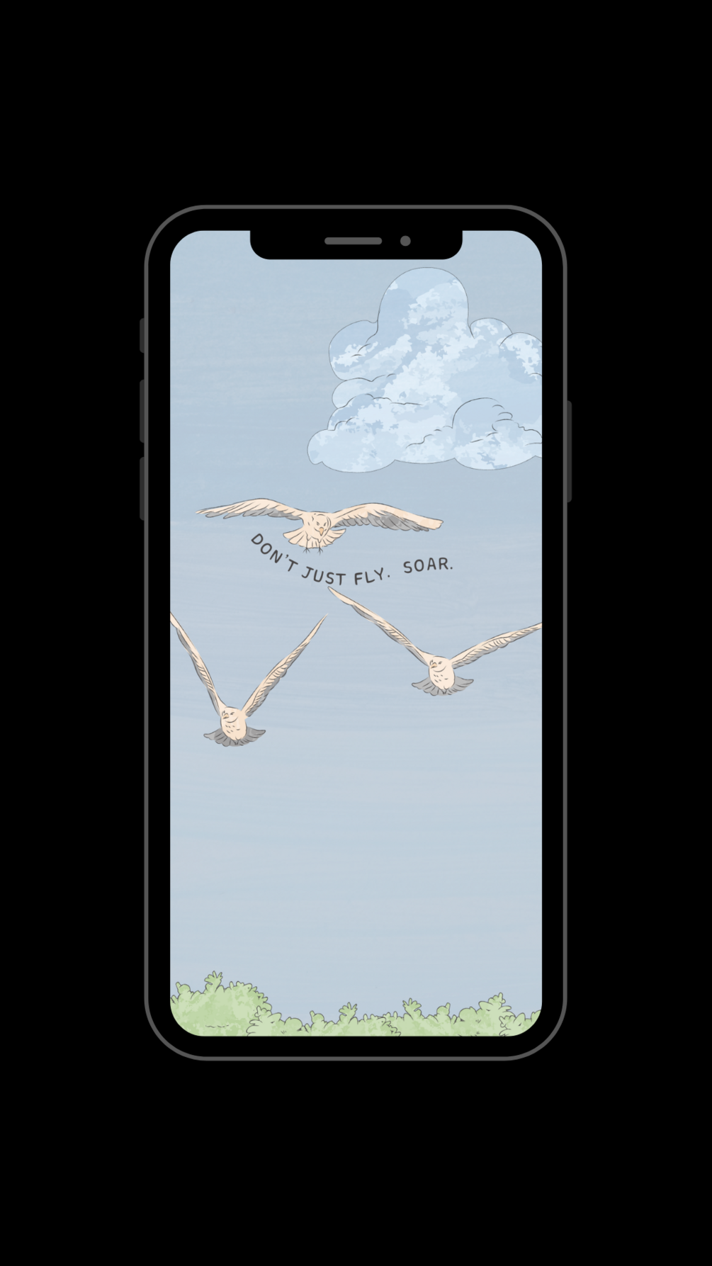 Don't just fly. Soar Phone Wallpaper (Free)