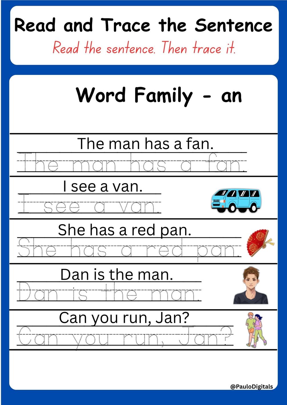 Phonics Writing Practice Pack