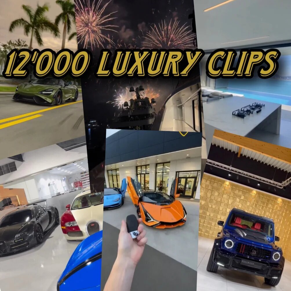 12000+ Luxury lifestyle clips (4k not edited)