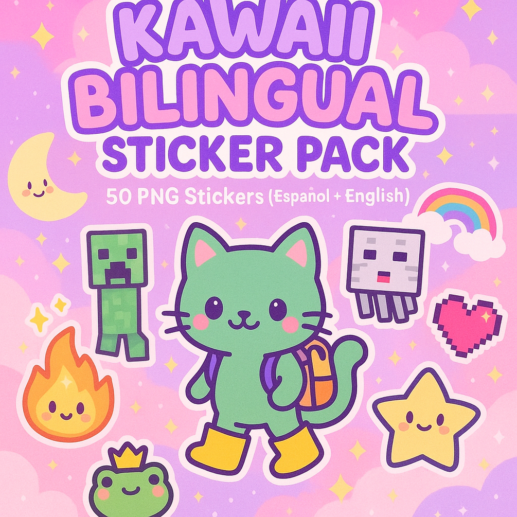  Kawaii Stickers In English Espa ol 