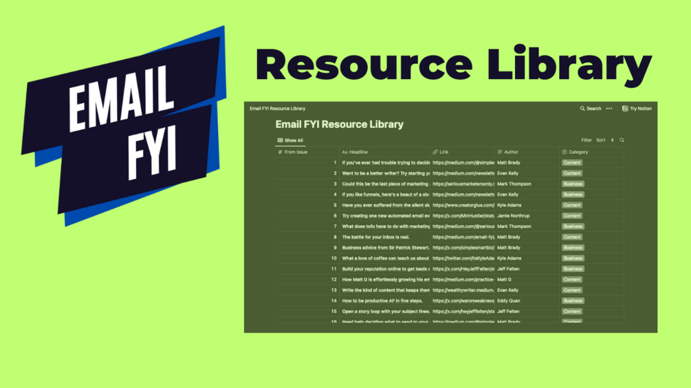 Email FYI Resource Library