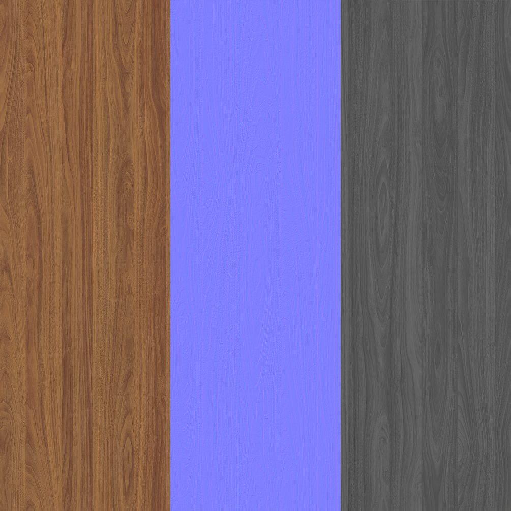 Carini Walnut Auburn (Decorative Wood Materials) - Cinema 4D / Redshift