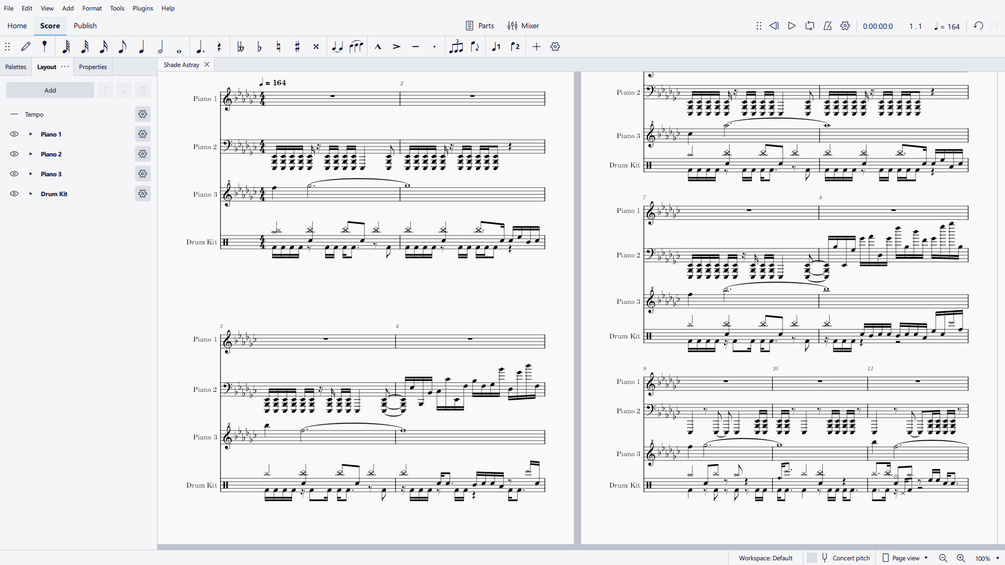 Invent Animate on Piano - Shade Astray