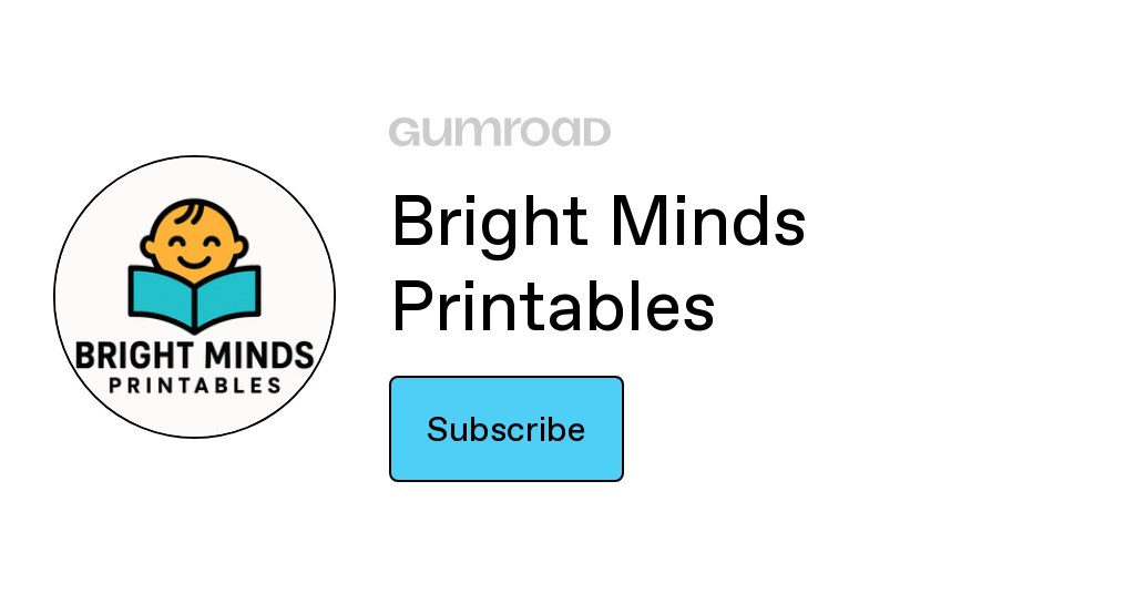 Bright Minds Printables