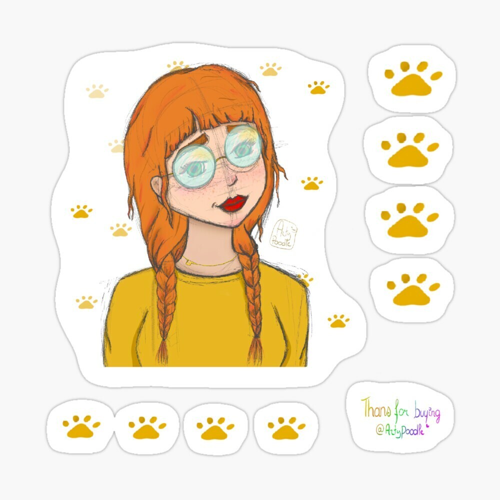 ‘Nerdy cute’ sticker pack