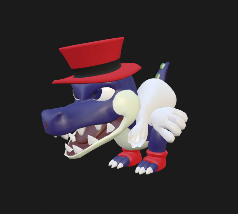 Croco 3D Model (Super Mario RPG)