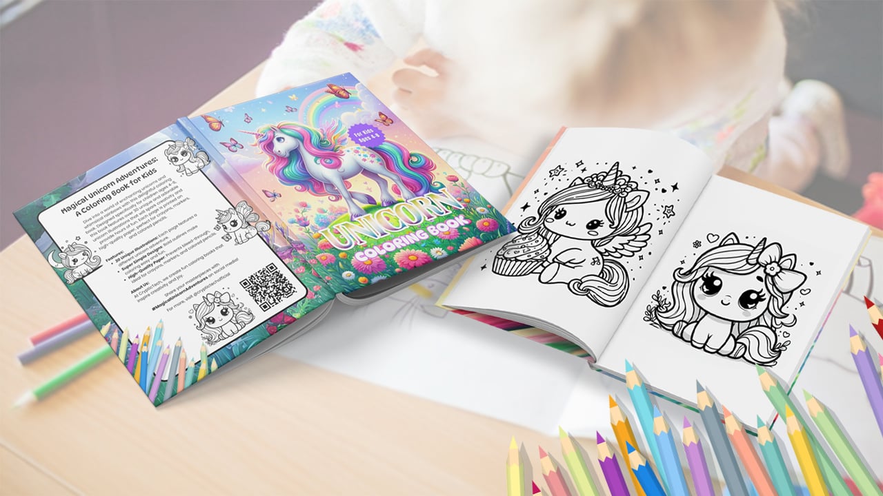Unicorn Coloring Book: For Kids Ages 4-8 (Magical Activity Book For Kids)