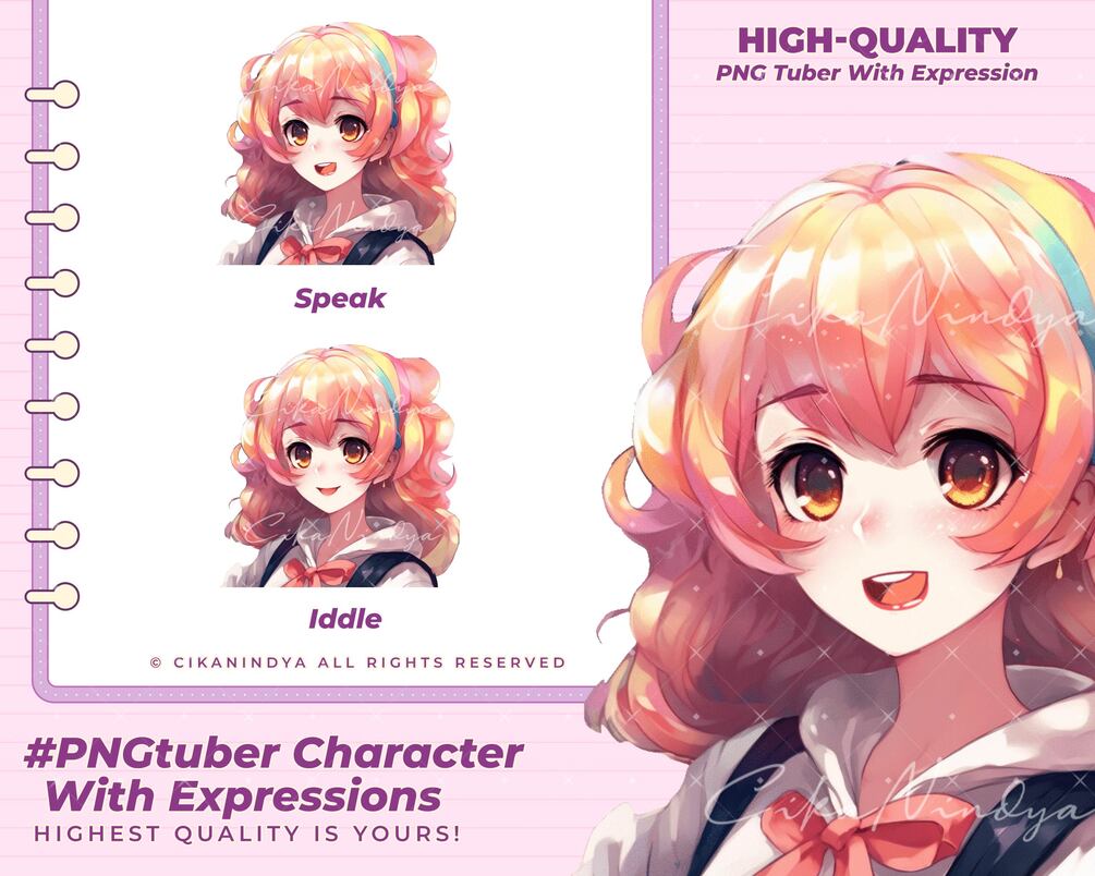 PNG Tuber, Pngtuber Premade, Pngtuber Commission, Pngtuber Avatar ...