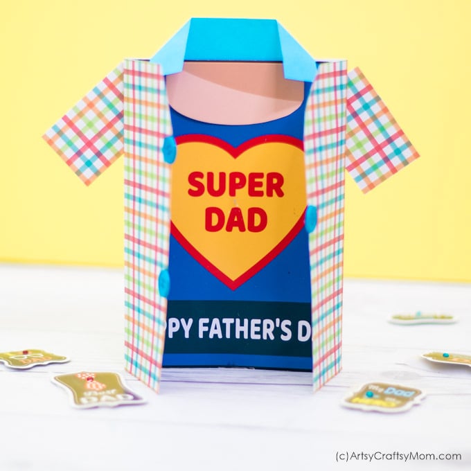 Free Father's Day Shirt Card Template
