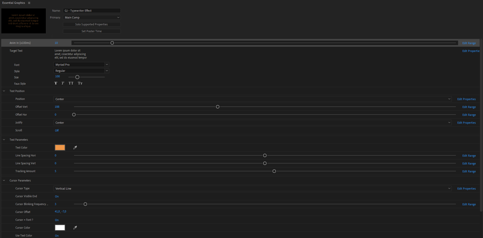 Typewriter Effect | Ae Template & Pr Pro MOGRT