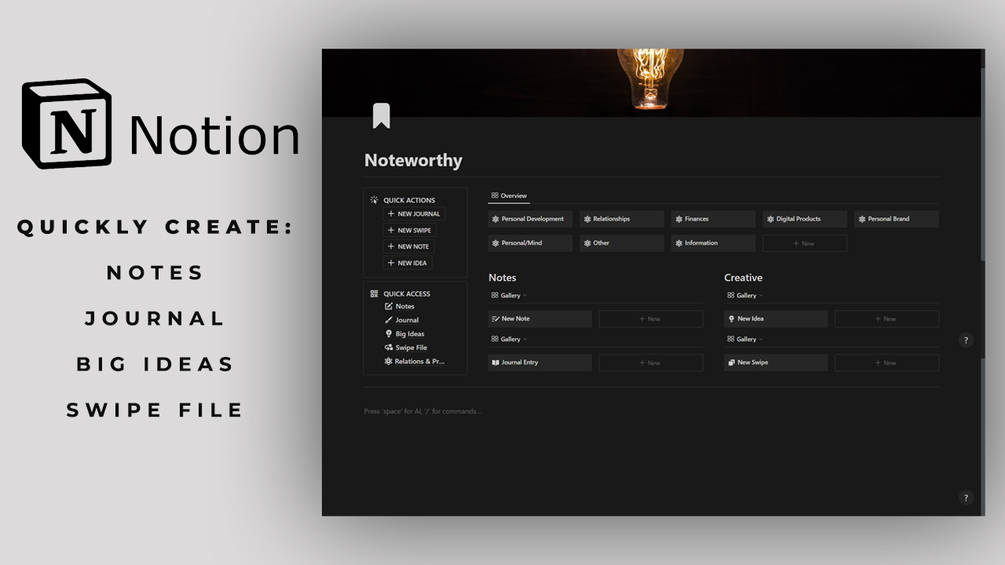 The Noteworthy Dashboard
